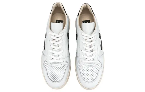 VEJA V- Lace-up 'extra White Black - White/black