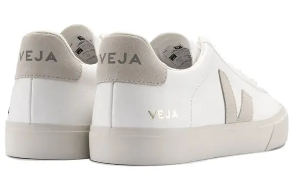 VEJA Campo Chromefree Lace-up Sneakers - White/natural