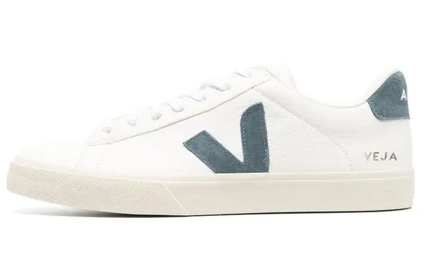 VEJA Campo Chromefree Lace-up Sneakers - White/blue