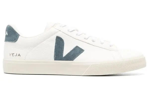 VEJA Campo Chromefree Lace-up Sneakers - White/blue