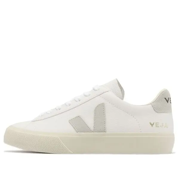 VEJA Campo Chromefree Lace-up Sneakers - White/beige