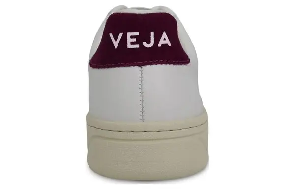 VEJA V-12 Leather Sneakers - White/purple