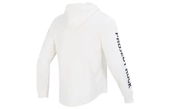 Under Armour Project Rock Terry Hoodie - Ivory/black