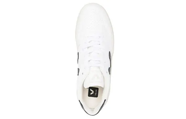 VEJA V- Lace-up Sneakers - White/black