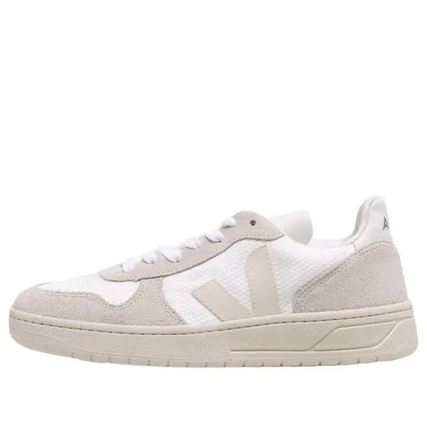 VEJA V-10 Low-top Mesh Sneakers - White/beige