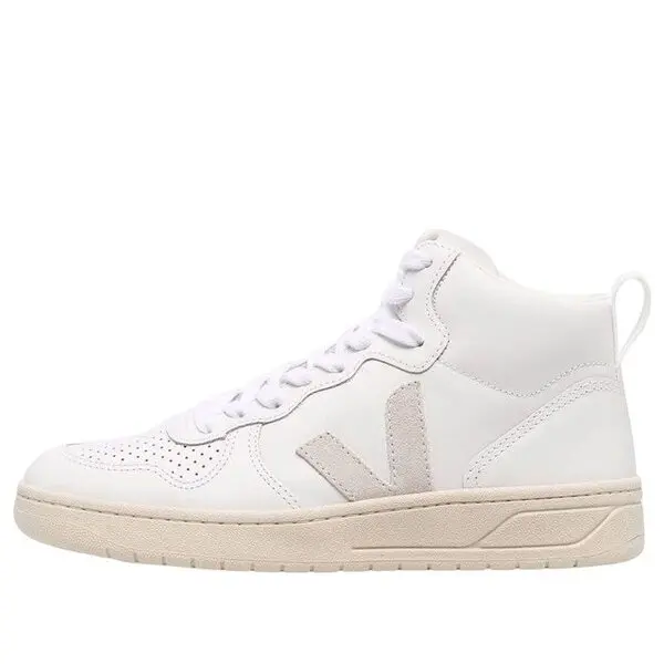 VEJA V-15 Leather High Top Sneakers