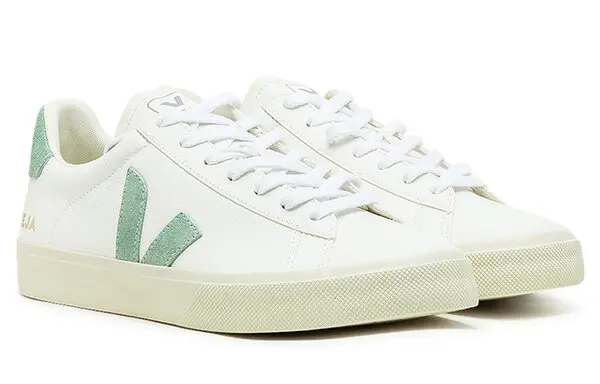 VEJA Campo Chromefree Sneakers - Extra White/matcha