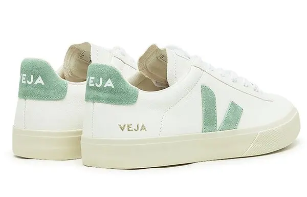 VEJA Campo Chromefree Sneakers - Extra White/matcha