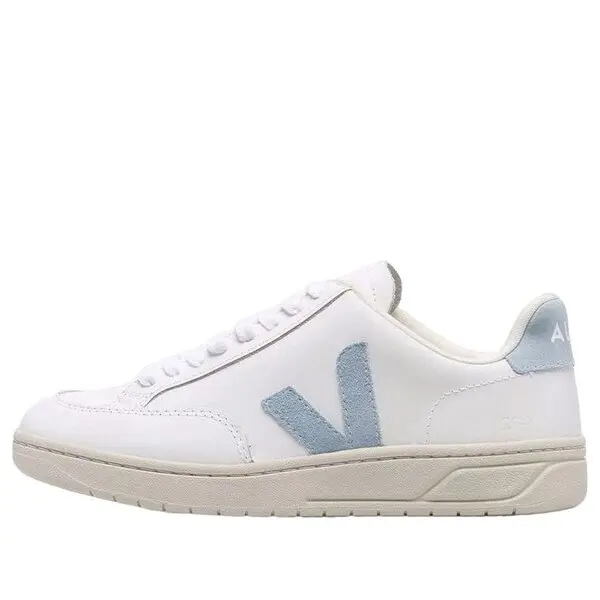 VEJA V-12 Leather Sneakers - White/blue