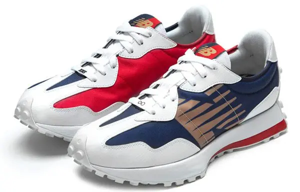 NEW BALANCE 327 X Kiks X Nuttsh Art 'white Red Blue