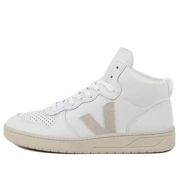 VEJA V-15 Leather Sneakers - White/natural