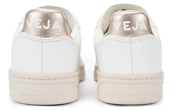 VEJA V- Chromfree Low-top Sneakers - White/gold