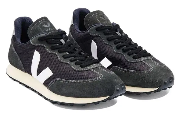 VEJA Rio Branco Lace-up Sneakers - Black/white