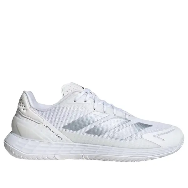 Adidas Defiant Speed 2 Tennis White Tech Grey Metallic Kj3106 - Cloud White/tech Grey Metallic/maroon