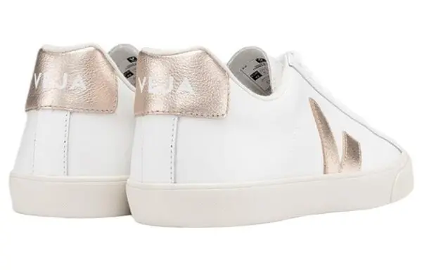 VEJA Esplar Lace-up Sneakers - White/gold