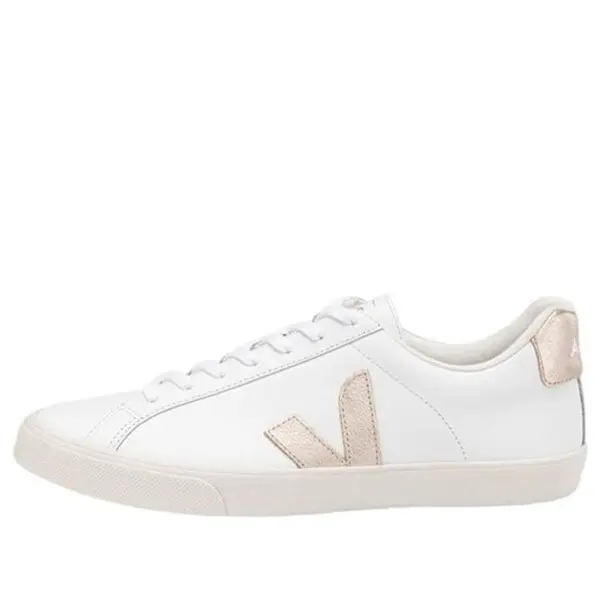 VEJA Esplar Lace-up Sneakers - White/gold