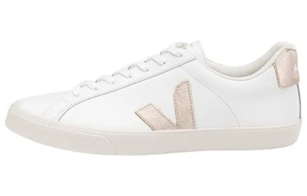 VEJA Esplar Lace-up Sneakers - White/gold