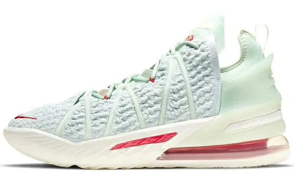 Nike Lebron 18 Ep & Lebron Qs Sneakers - Green/red