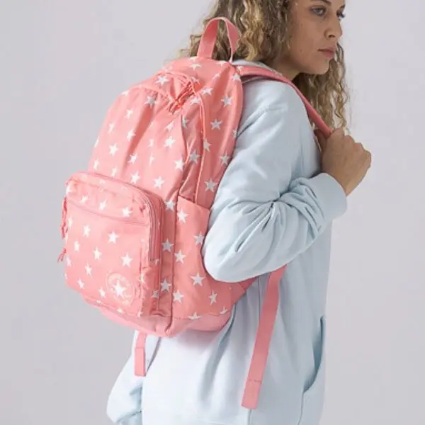 CONVERSE Go 2 Printed Rucksack - Pink/white