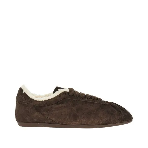 Dolce & Gabbana Ballet Suede Leather Sneakers - Brown