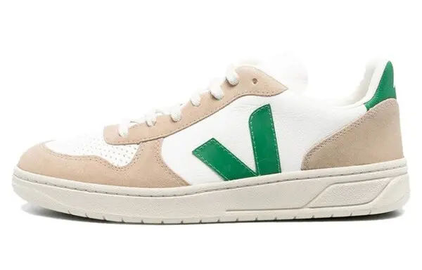 VEJA Chromfree Low-top Sneakers - White/beige/green