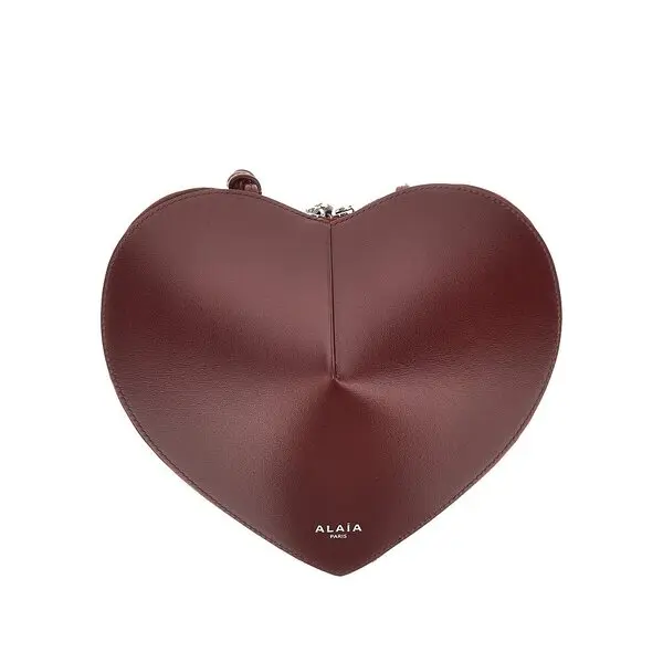 Alaïa Le Coeur Leather Cross Body Bag - Red