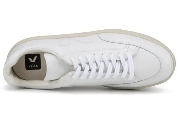 VEJA V-12 Leather Sneakers - White/cream