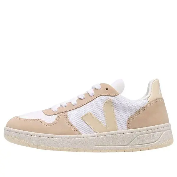 VEJA V-10 Alveomesh Lace-up Sneakers - White/butter/sable