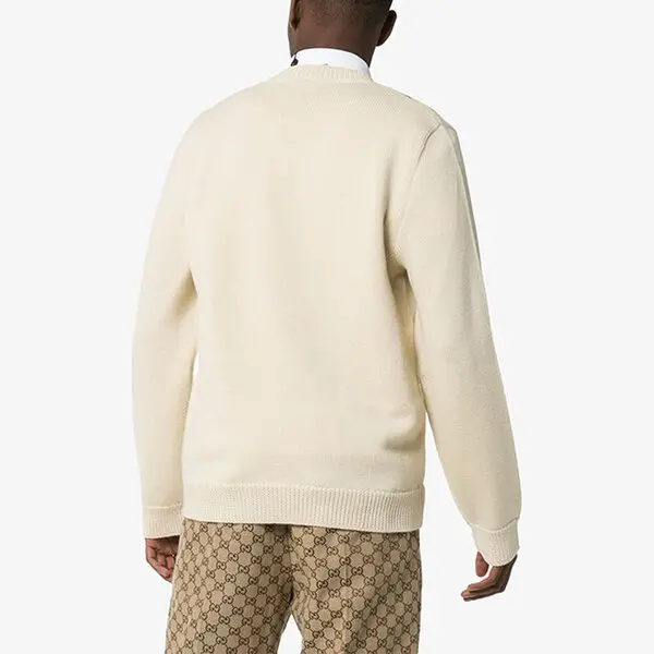 Gucci Gg V-neck Wool Sweater