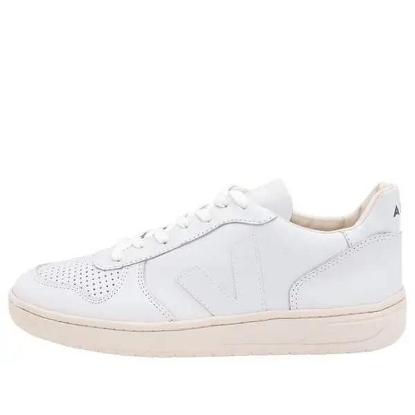 VEJA V-10 Leather Lace-up 'extra - White