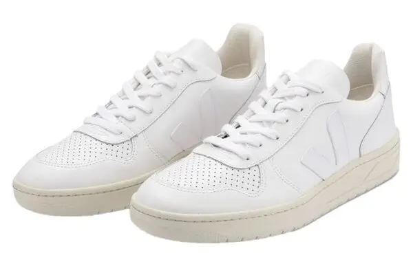 VEJA V-10 Leather Lace-up 'extra - White