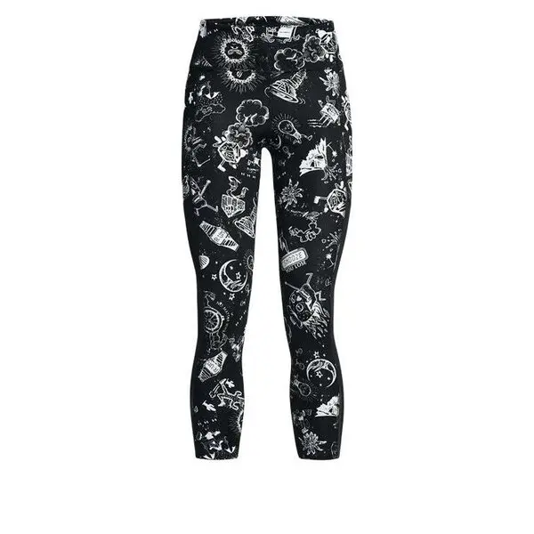 Under Armour Run Ankle Tights Leggings - Black/white