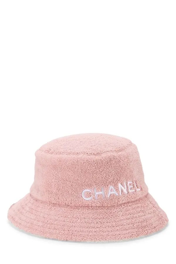 Chanel Terry Cloth Bucket Hat - Pink