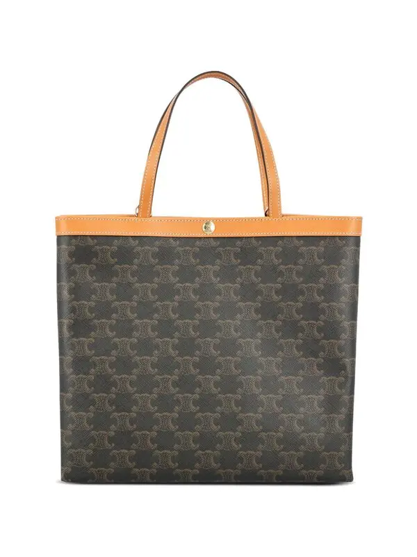 Celine Square Triomphe Canvas Small Tote