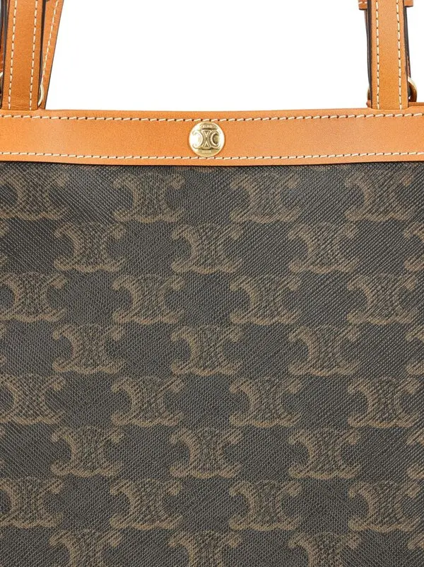 Celine Square Triomphe Canvas Small Tote