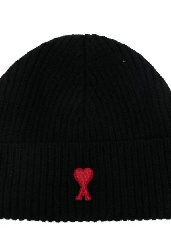 AMI Paris De Coeur Wool Beanie