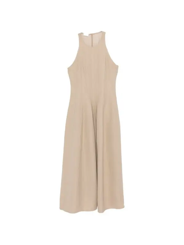 Brunello Cucinelli Linen Blend Long Dress