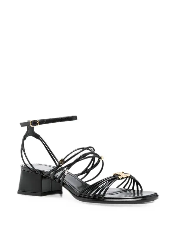 Celine Triomphe Leather Sandals