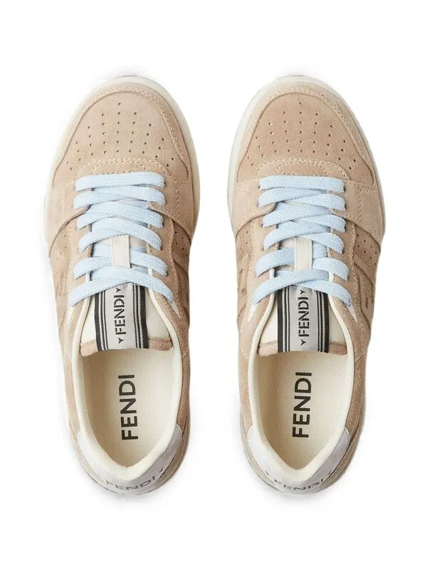 Fendi Match Leather Sneakers