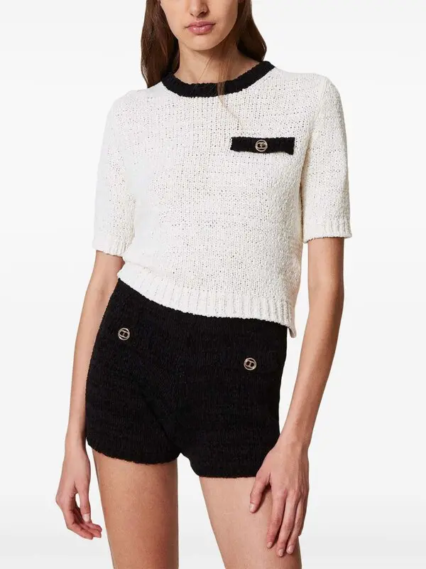 TWINSET Oval T Knit Shorts