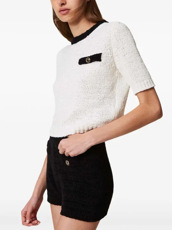 TWINSET Oval T Knit Shorts