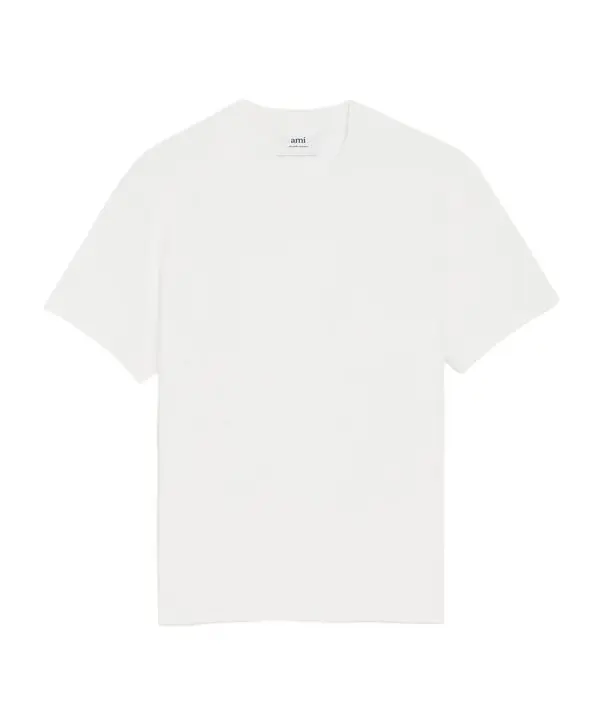 AMI Paris De Coeur Logo T-shirt - White