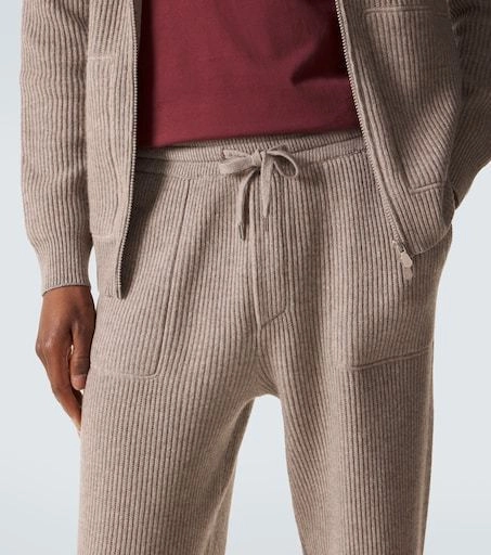 Brunello Cucinelli Ribbed-knit Cashmere Sweatpants