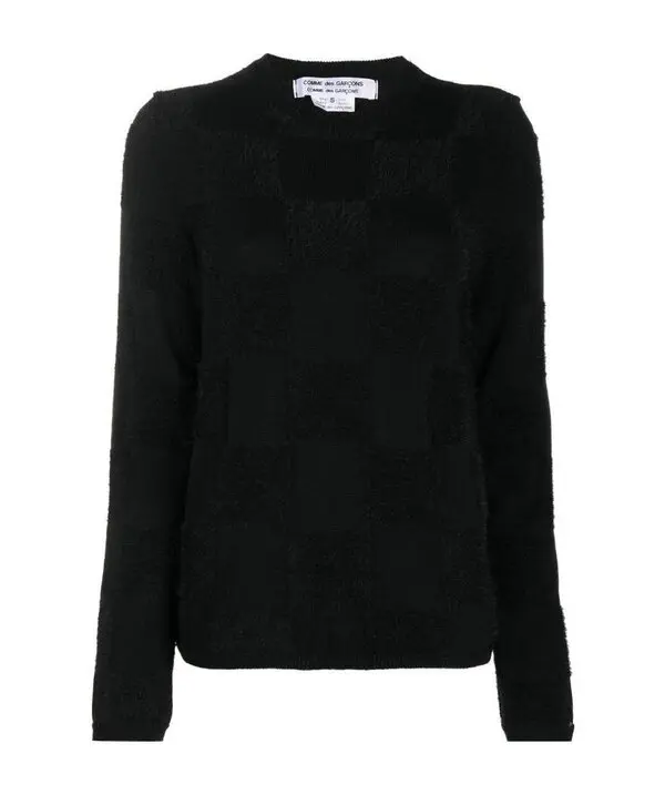 Comme Des Garçons Textured Square Knit Jumper