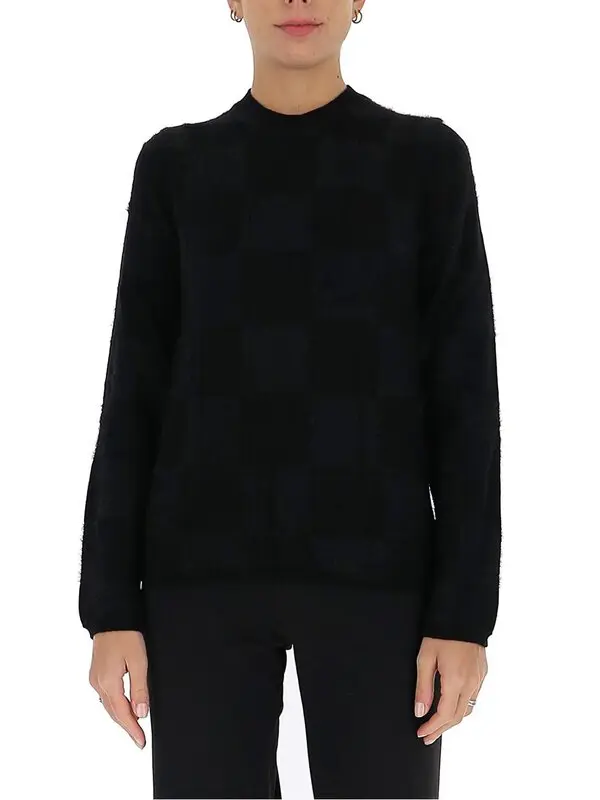 Comme Des Garçons Textured Square Knit Jumper
