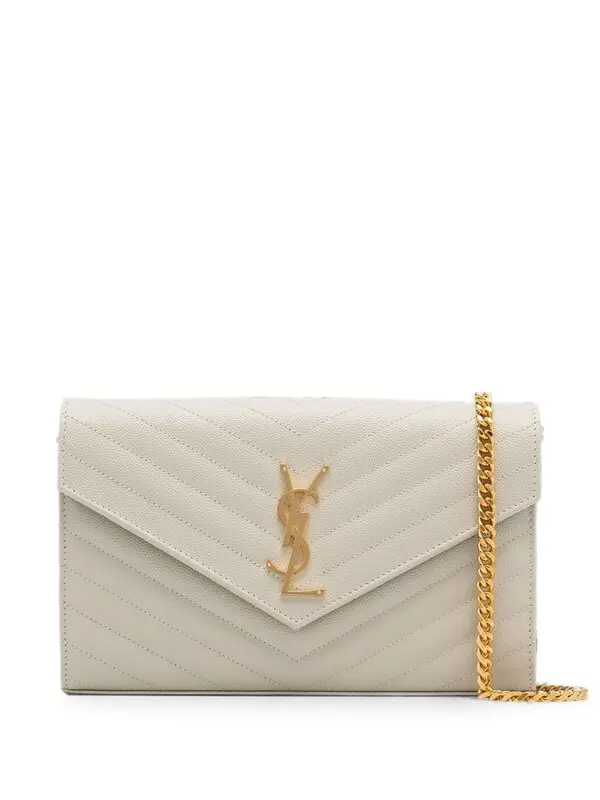 Saint Laurent Cassandre Leather Wallet On Chain