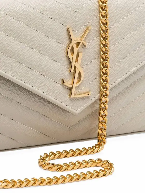 Saint Laurent Cassandre Leather Wallet On Chain