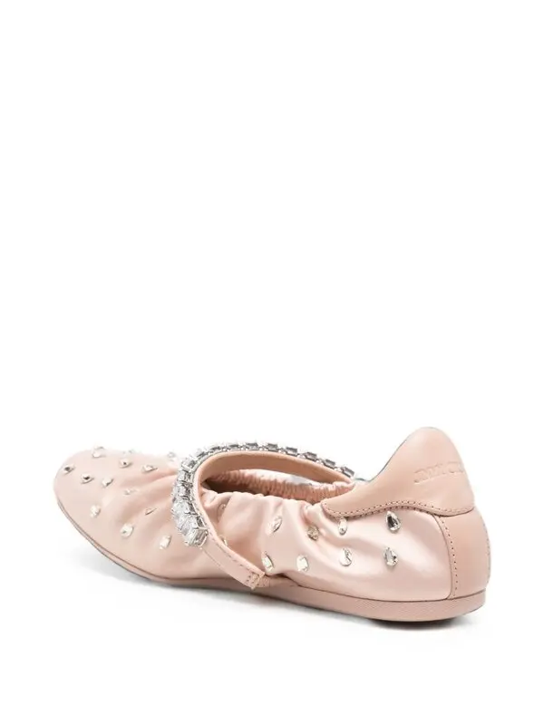JIMMY CHOO Jade Leather Ballets
