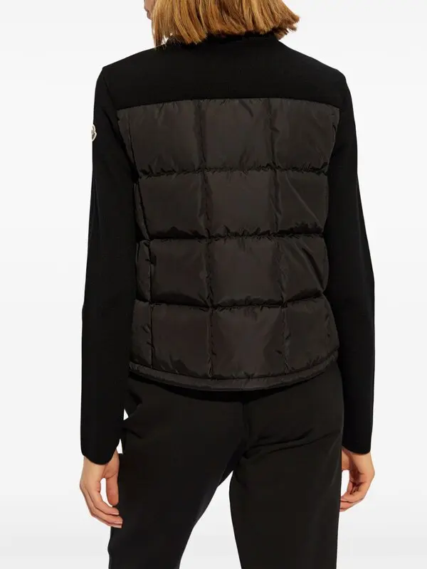 Moncler Wool And Nylon Padded Cardigan