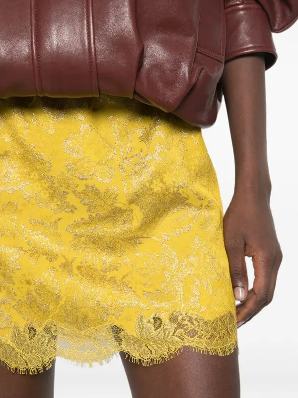 Saint Laurent Laced Mini Skirt